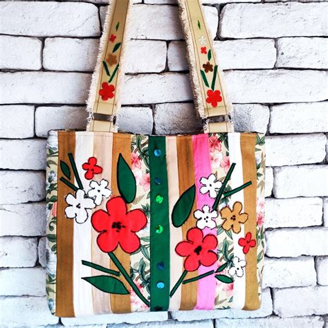 Patchwork Handbag Etsy