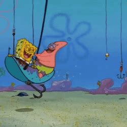 Spongebob Square Swing Hook GIF GIFDB Com