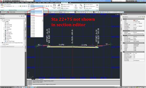 Corridor Section Editor Not Displaying A Section Autodesk Community