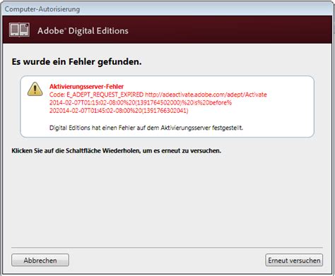 Authorization Server Error Computer Authorization Adobe Product Community 5882337