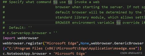 修改打开jupyter notebook的默认浏览器为microsoft edge jupyter notebook设置默认浏览器 csdn博客