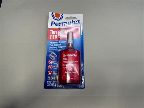 Red High Strength Threadlocker Power Performance