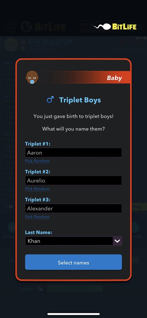 My First Triplets R BitLifeApp