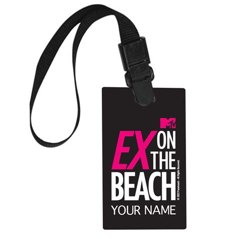 Ex On The Beach Logo Personalisierbar Gepäckmarke Paramount Shop