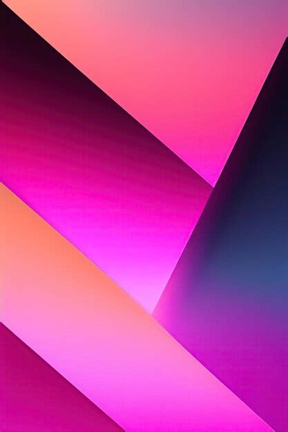 premium photo pink gradient digital polygons