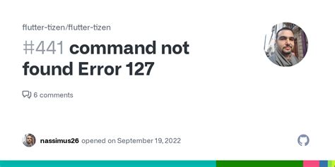 Command Not Found Error 127 · Issue 441 · Flutter Tizenflutter Tizen