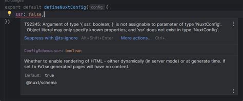 Definenuxtconfig Types Are Not Correct In Webstorm · Issue 20221 · Nuxtnuxt · Github