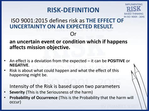SOLUTION Risk Based Thinking Iso 9001 Presentation Studypool