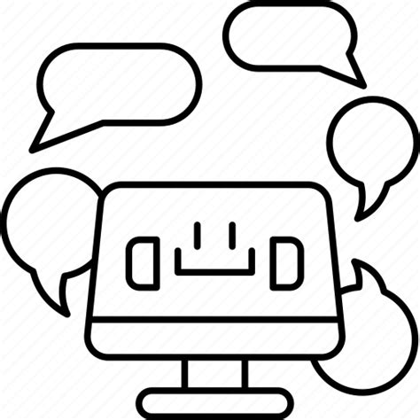 Online Automated Assistant Digital Support Icon Download On