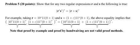 solved problem 5 20 points show that for any two regular