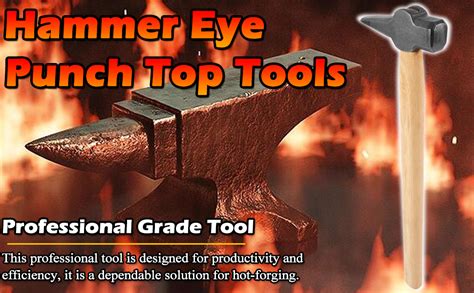 Blacksmith Hammer Eye Punch Top Tools Used With A Striker Ideal For Hot
