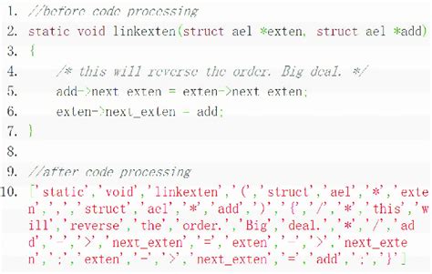 an example of code processing to its position in the code flow for download scientific