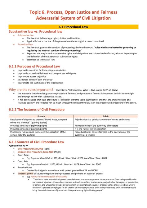 complete ccp notes laws1014 civil and criminal procedure usyd