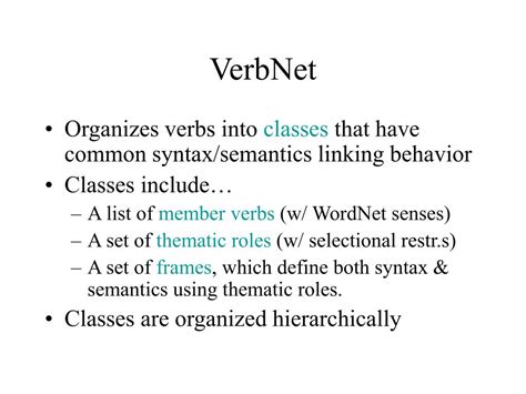 Ppt Propbank Verbnet And Semlink Powerpoint Presentation Free