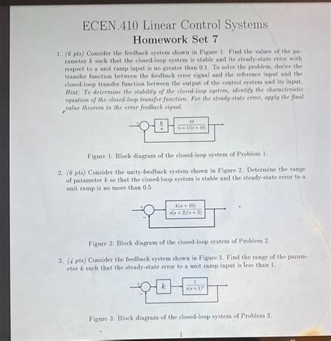 Solved Ecen410 Linear Control Systems Homework Set 7 1 6