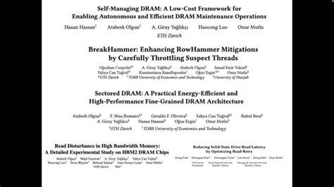 Safari Research Group On Linkedin Computer Architecture Lecture 27 Cutting Edge Research In