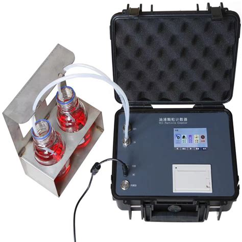 Iso4406 Portable Particle Counter For Hydraulic And Lubricating Oil Analysis Skyline