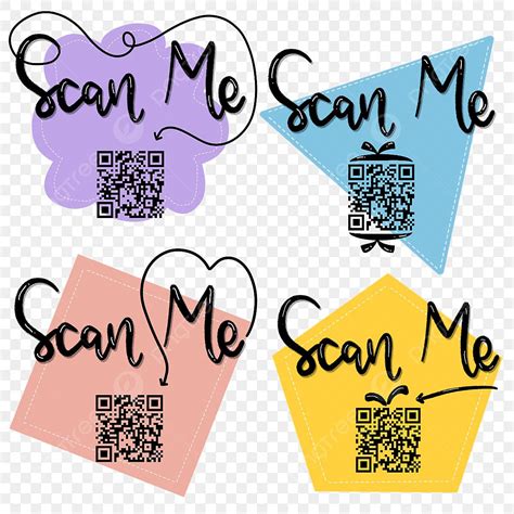 Scan Me Clipart PNG Images Qr Code Label Scan Me Qr Sticker Qr Label Code Label PNG Image