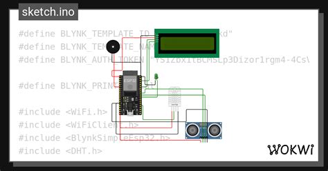Esp32 Blynk Dhtultrasonicbuzzer Wokwi Esp32 Stm32 Arduino Simulator