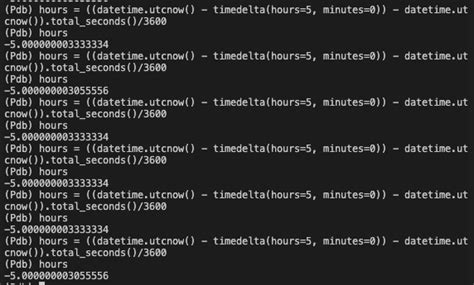 Python Datetime Consistenly Evaluates To One Of The 2 Values But Never