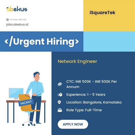 Abekus On Linkedin Networkengineer Techjobs Bangalorejobs Hiringnow Careergrowth