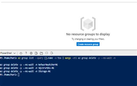 How To Delete All Resource Groups Using Azure Cli R Hari Krishna Medium