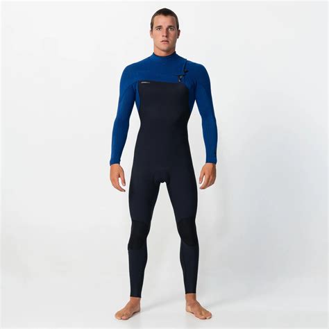 Oneill Hyperfreak 32mm Chest Zip Full Steamer Blacktwilight Blue