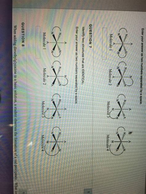 solved identify two structures that are identical enter