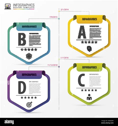 Modern Timeline Design Template Business Concept Vector Illustration
