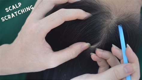 ASMR Hair Play, Hair Parting With ( Breathing, Snoring Sounds ...