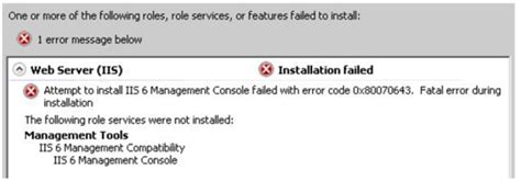 Troubleshooting An Iis Add Roles And Features Error The Best C