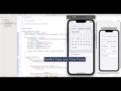 SwiftUI Date And Time Picker YouTube