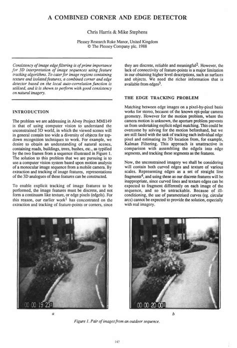 Pdf A Combined Corner And Edge Detector Dokumentips