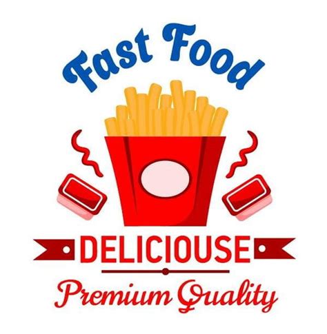 패스트 푸드 라벨 디자인 벡터 세트 Eps Uidownload