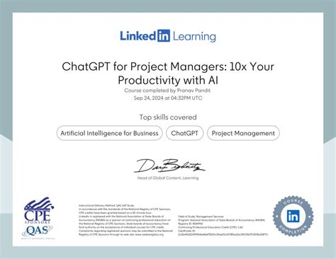 Pranav Pandit On Linkedin Certificate Of Completion