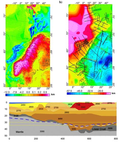 Key Horizons Of 3d Lithospheric Model A Top Basement After Ebbing Download Scientific