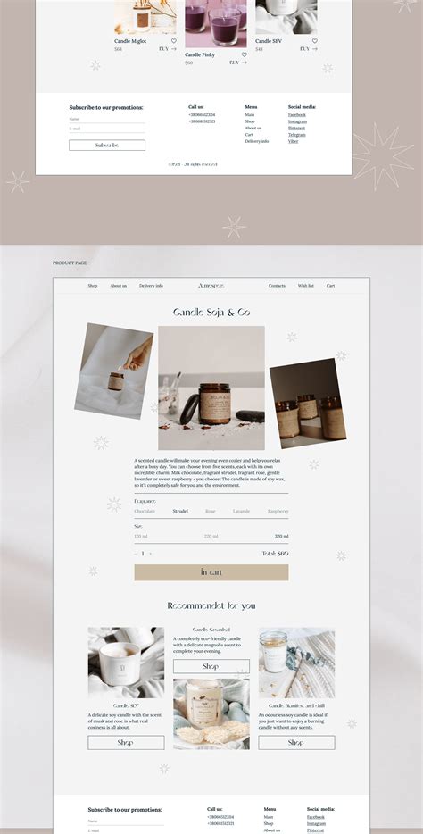 Atmosphere - online shop for home decor on Behance