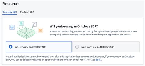 Ontology Sdk • Developer Console • Create A New Developer Console Application • Palantir