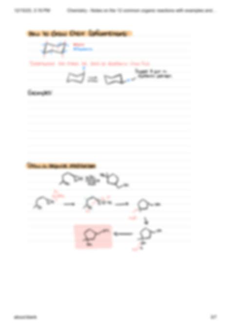 solution chm 2211 chemistry notes on the 12 common organic reactions