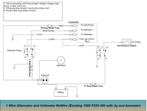 Wiring Diagram Single Wire Alternator Wiring Digital And Schematic