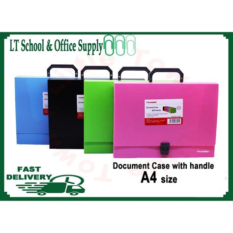 Tranbo Document Case With Handle A4 Size Shopee Philippines