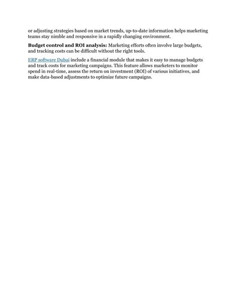 Ppt How Erp Solutions Can Help You With Your Marketing Initiatives