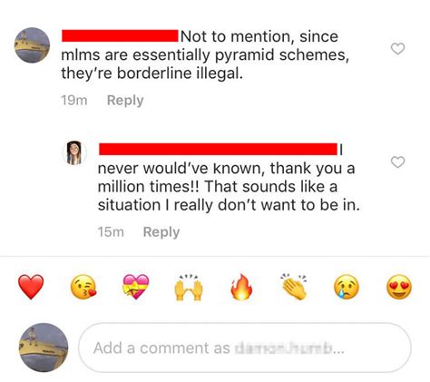 Guy Explains Pyramid Schemes With One Instagram Comment To Someone Involved In One Makes Her