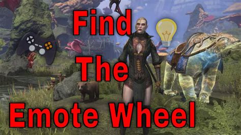 Eso Find The Emote Wheel Ps4 Ps5 Or Xbox Youtube