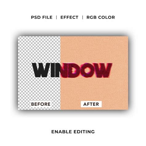 Premium Psd Glitch Text Effect