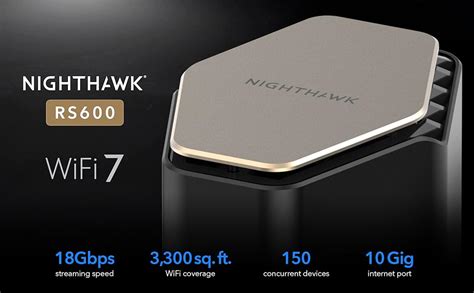 Netgear Nighthawk Tri Band Wifi 7 Router Rs600 Security Features Be18000