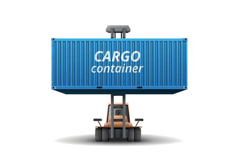 Realistic Cargo Container 10366490 Vector Art At Vecteezy