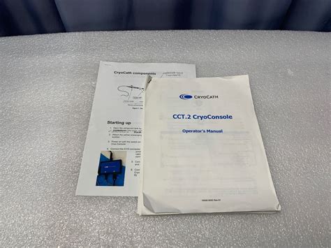 Cryocath Cryoconsole Cardiac 10000 008 03 Cryocath Cryosurgical Unit 2010 Auschoice