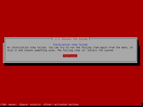 Osx Installation Step Failed Installing The System Kali Linux