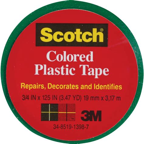 Scotch Colored Plastic Tape Apartment House Supply Co Inc